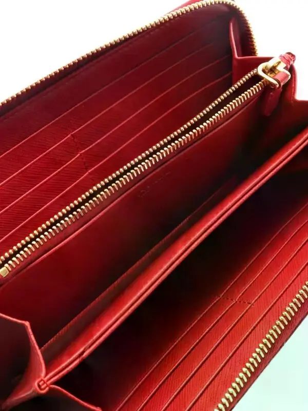 Prada 2000s Zip Leather Wallet