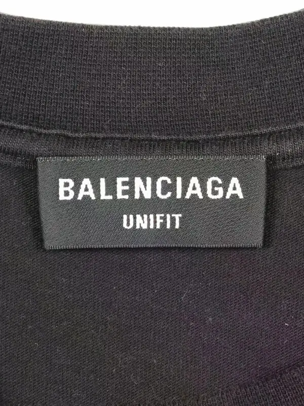 Balenciaga Cotton Rhinestone Embellishment T-shirt