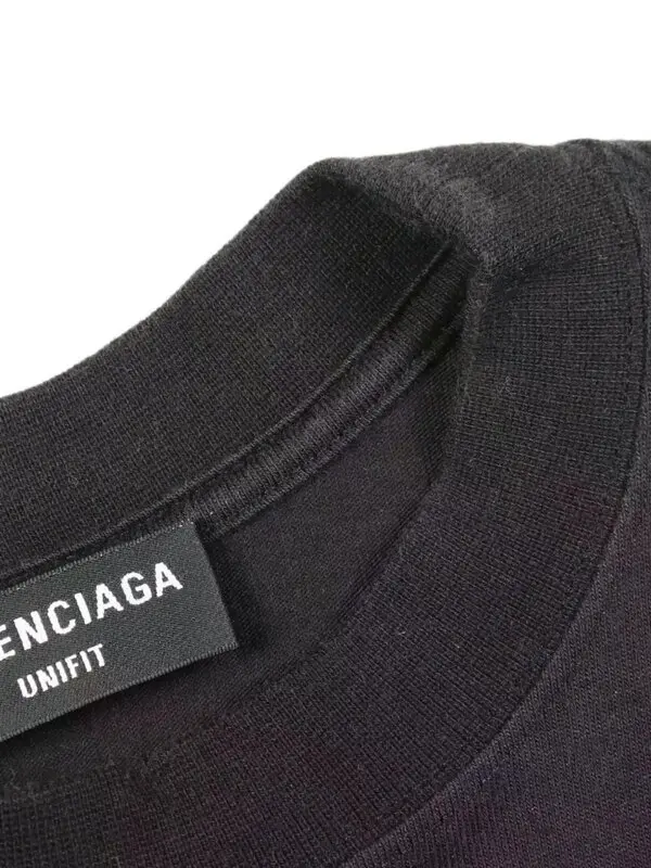 Balenciaga Cotton Rhinestone Embellishment T-shirt