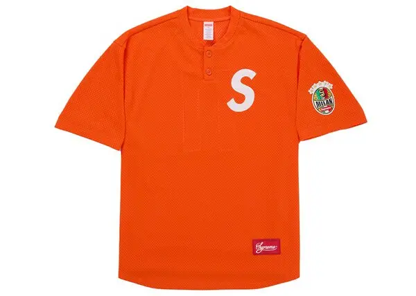 Supreme Milan Shop S Logo Baseball Henley