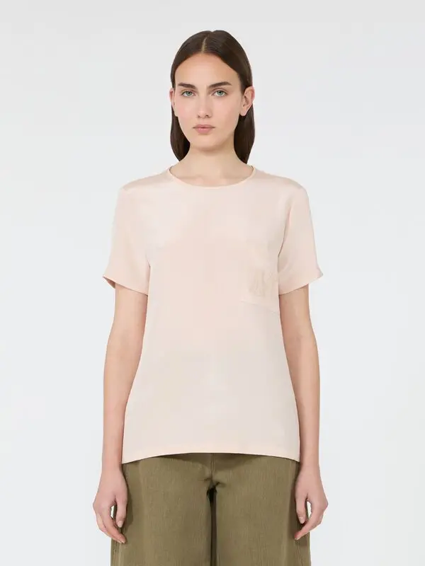 Max Mara Printed Silk Crepe De Chine Blouse
