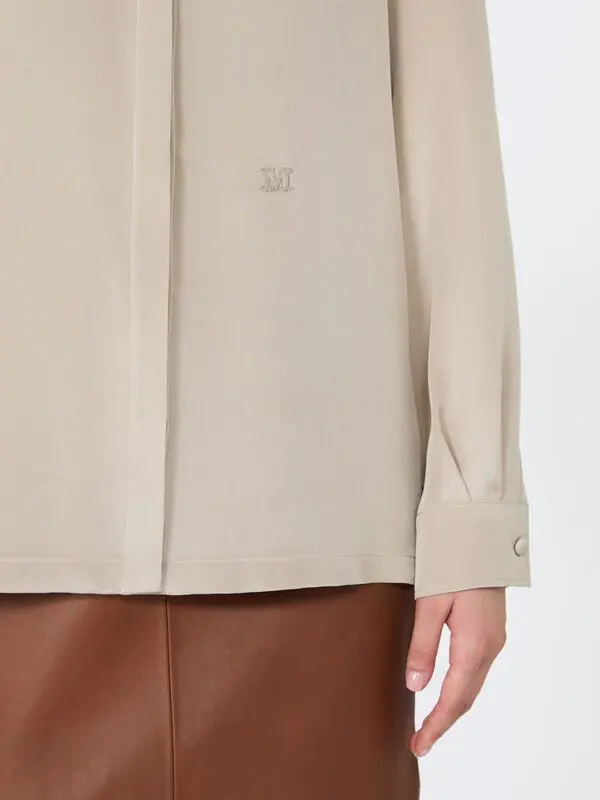 Max Mara Silk Crepe De Chine Shirt