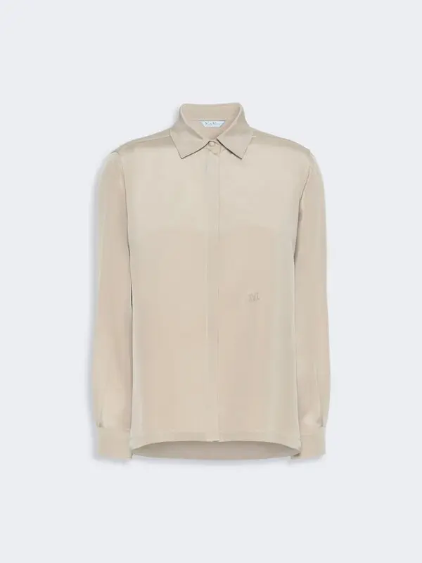 Max Mara Silk Crepe De Chine Shirt