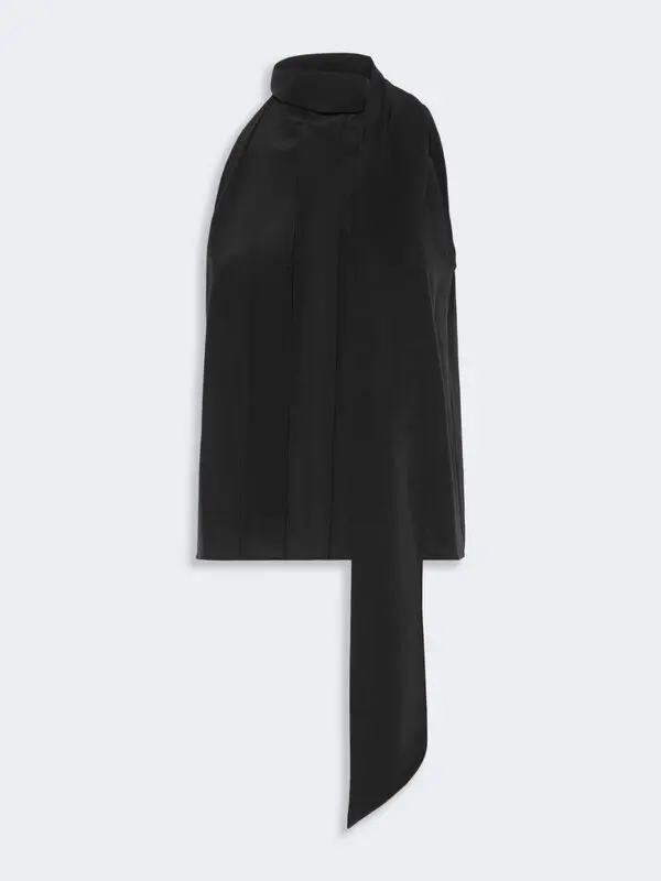 Max Mara Sleeveless Crepe De Chine Top