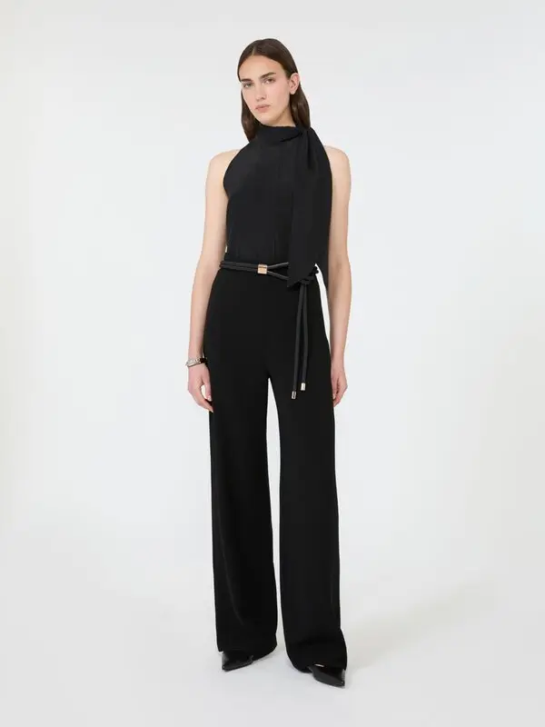 Max Mara Sleeveless Crepe De Chine Top