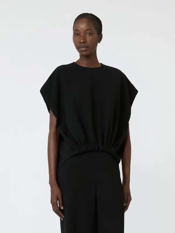 Max Mara Boxy Blouse In Compact Cady