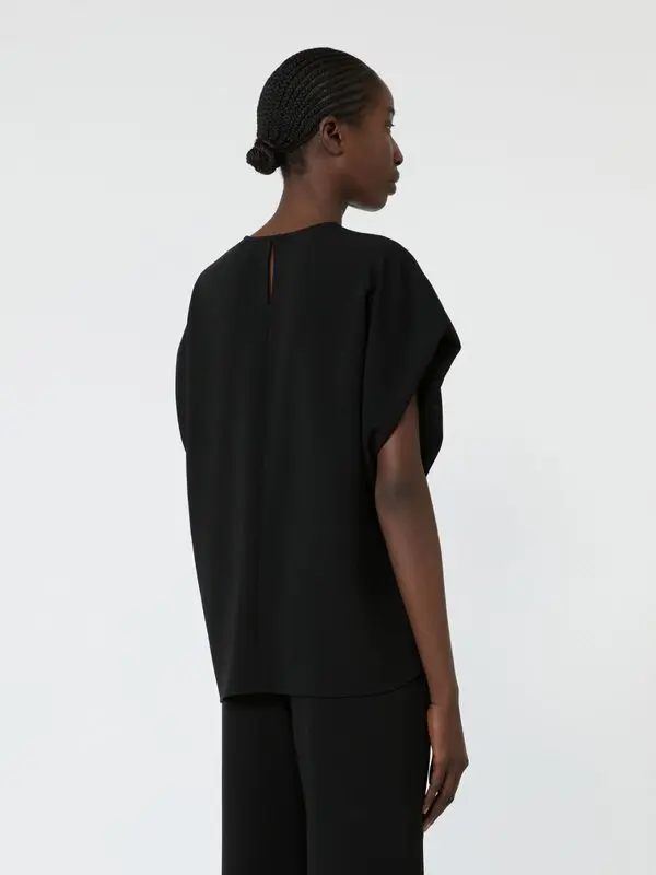 Max Mara Boxy Blouse In Compact Cady