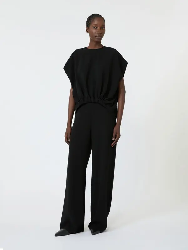 Max Mara Boxy Blouse In Compact Cady