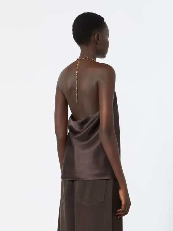 Max Mara Straight-fit Shiny Satin Top
