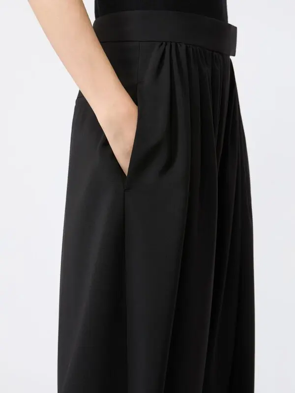 Max Mara Natural Stretch Pure Wool Baggy Trousers