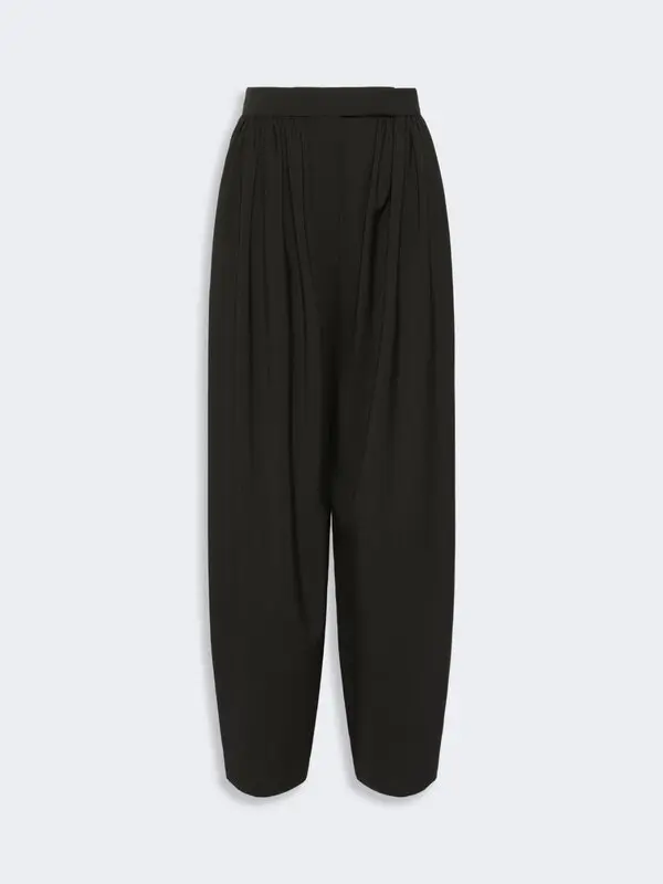 Max Mara Natural Stretch Pure Wool Baggy Trousers