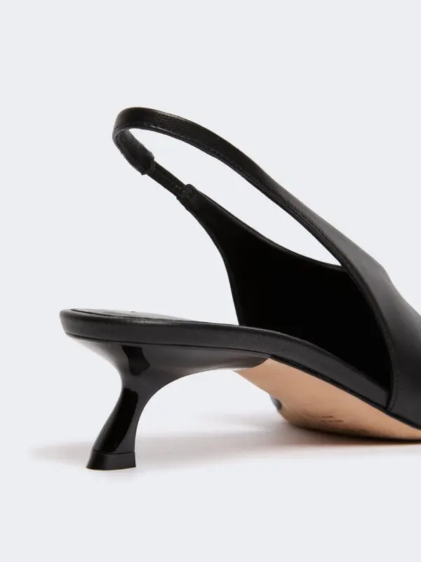 Max Mara Nappa Leather Slingbacks