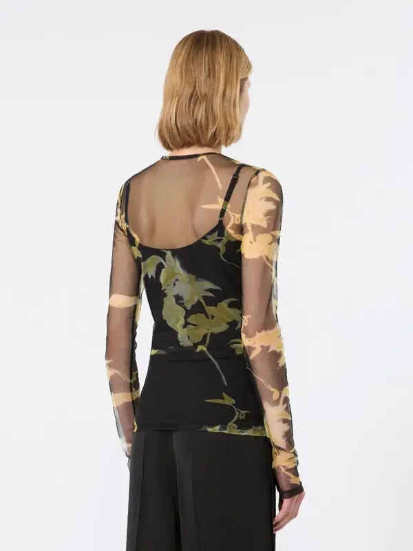 Max Mara Printed Tulle Top