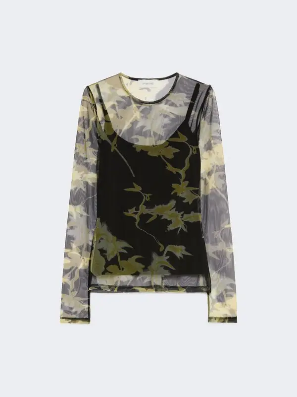 Max Mara Printed Tulle Top