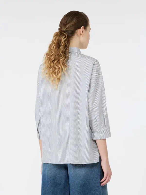 Max Mara Boxy Cotton Poplin Shirt