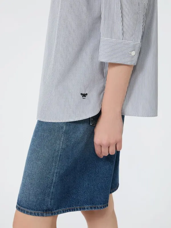Max Mara Boxy Cotton Poplin Shirt