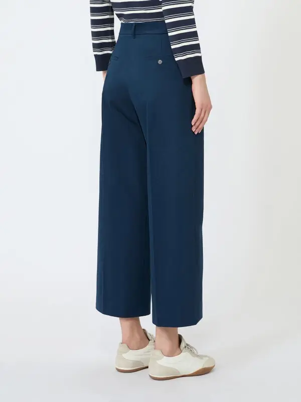 Max Mara Cotton Satin Trousers