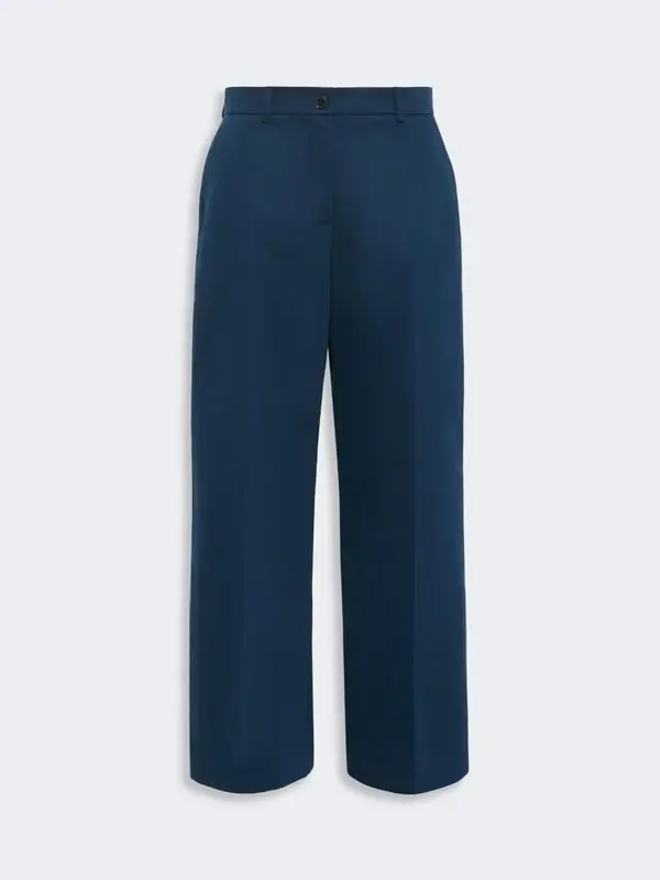 Max Mara Cotton Satin Trousers