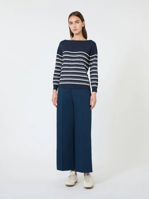Max Mara Cotton Satin Trousers