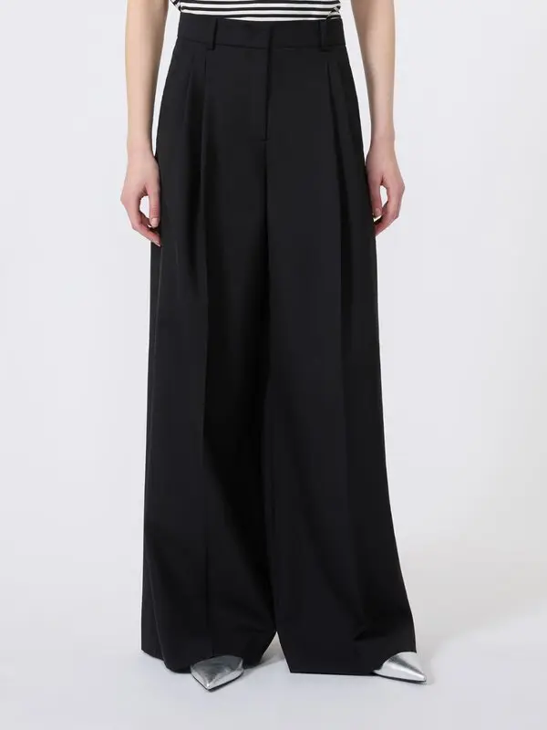 Max Mara Wide-leg Woollen Cloth Trousers