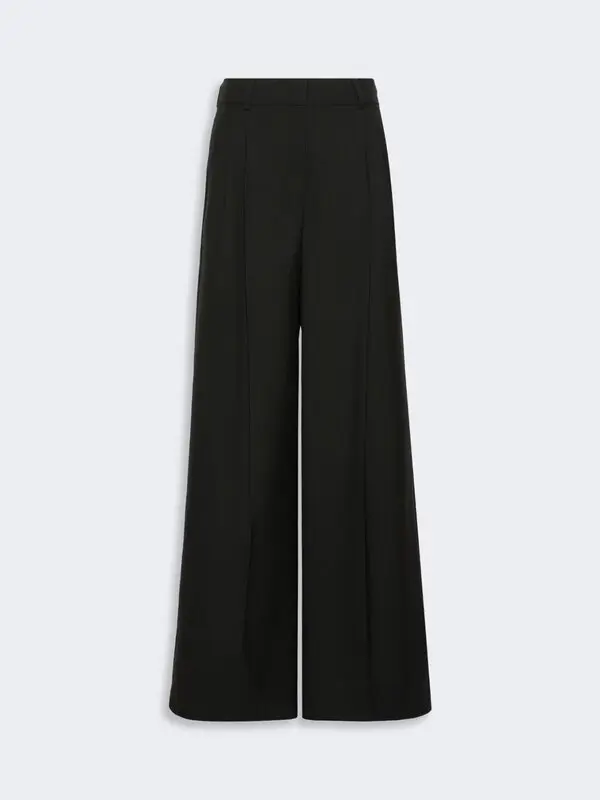 Max Mara Wide-leg Woollen Cloth Trousers
