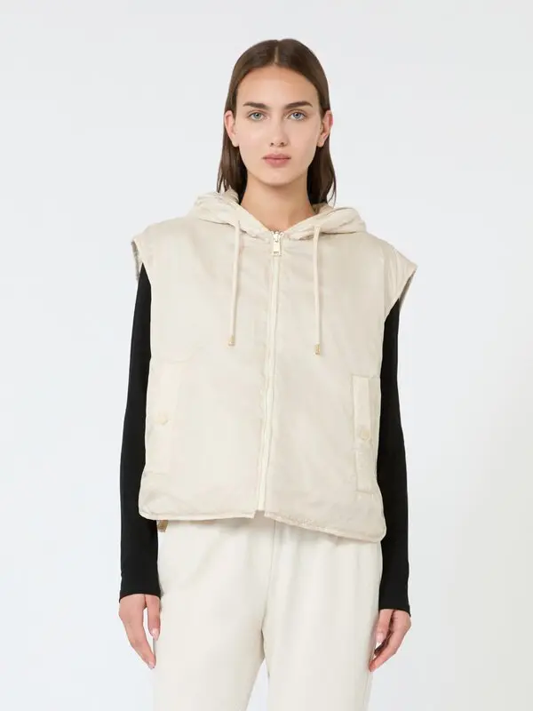 Max Mara Reversible Water-repellent Canvas Padded Gilet