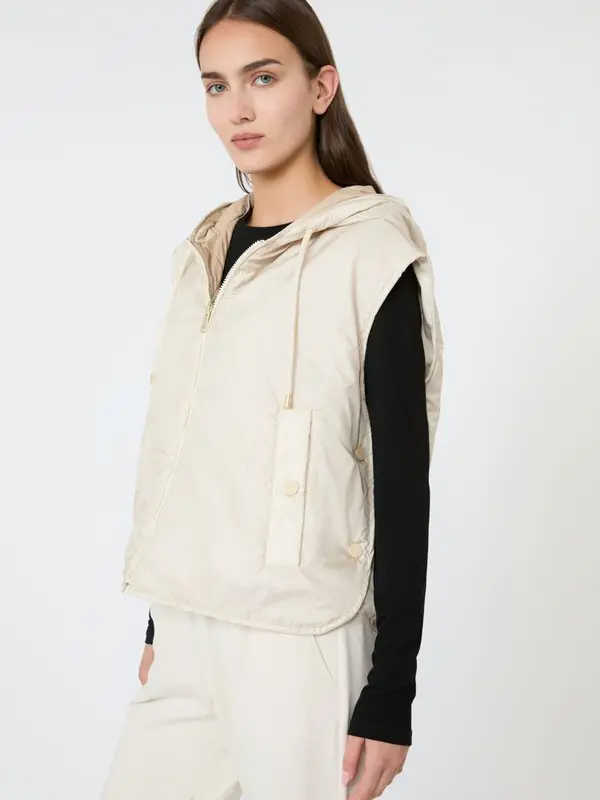 Max Mara Reversible Water-repellent Canvas Padded Gilet