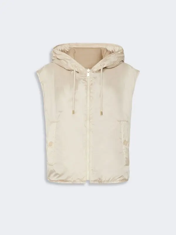 Max Mara Reversible Water-repellent Canvas Padded Gilet