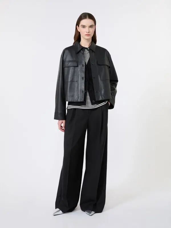 Max Mara Nappa Leather Jacket