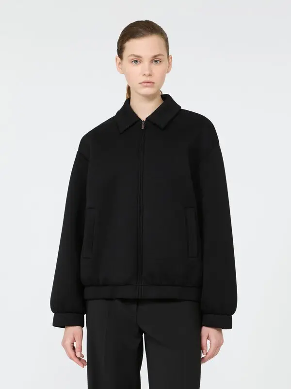 Max Mara Scuba Jersey Bomber Jacket