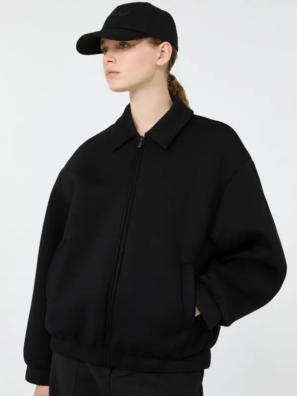 Max Mara Scuba Jersey Bomber Jacket