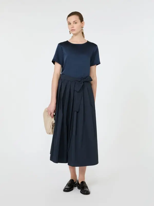 Max Mara Satin Crew-neck T-shirt