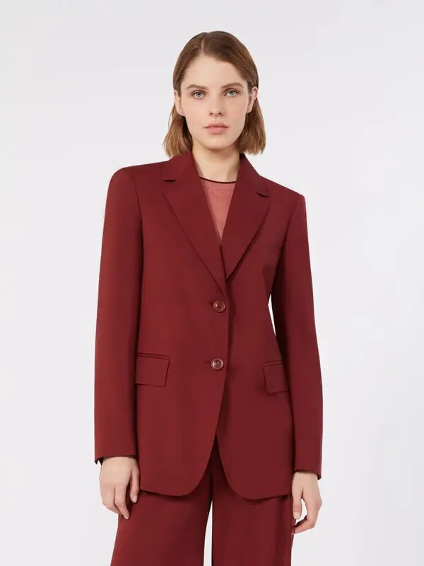 Max Mara Single-breasted Woollen Cloth Jacket