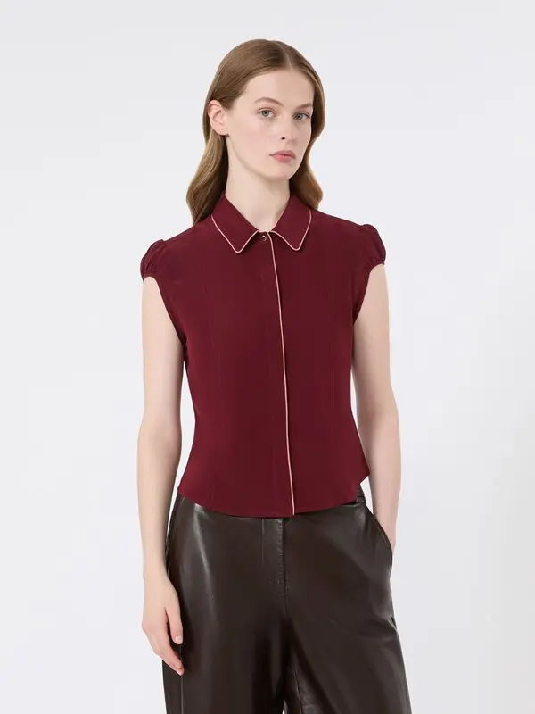 Max Mara Silk Crepe De Chine Shirt