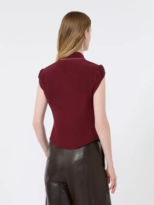 Max Mara Silk Crepe De Chine Shirt