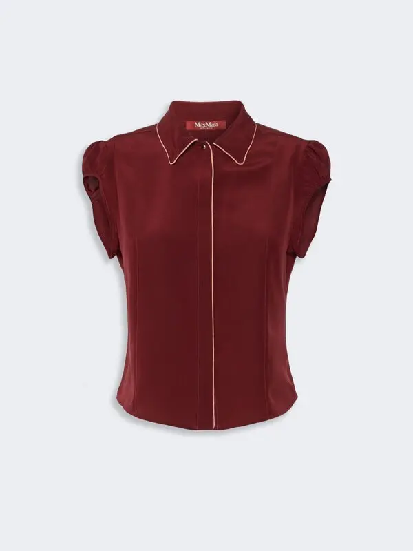 Max Mara Silk Crepe De Chine Shirt