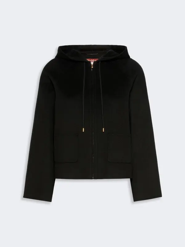Max Mara Wool, Cashmere And Silk Short Hooded Coat