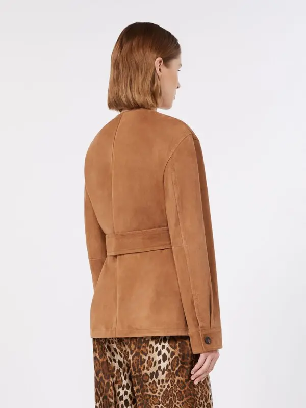 Max Mara Belted Suede Jacket