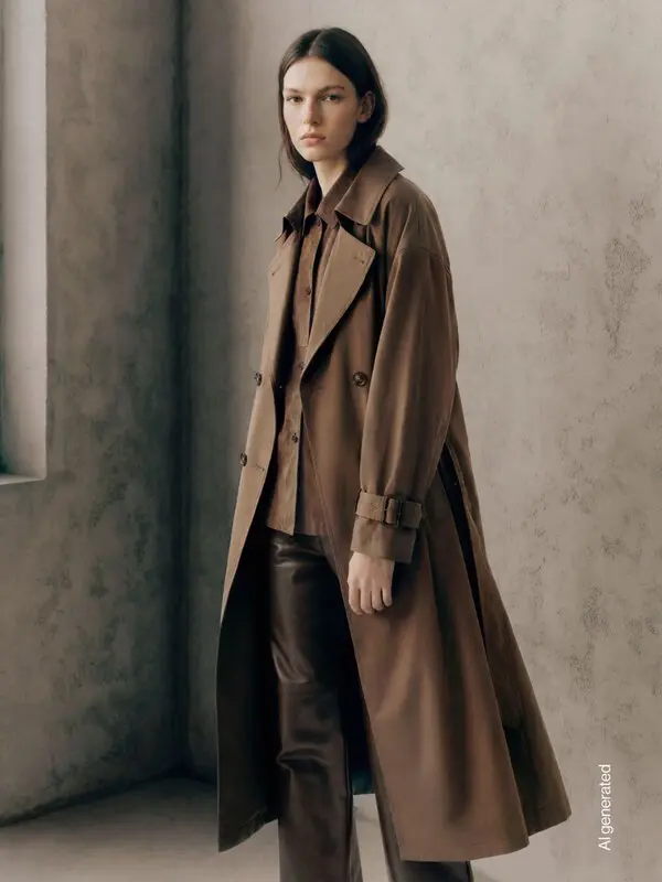Max Mara Water-repellent Cotton Twill Midi Trench Coat - Brown
