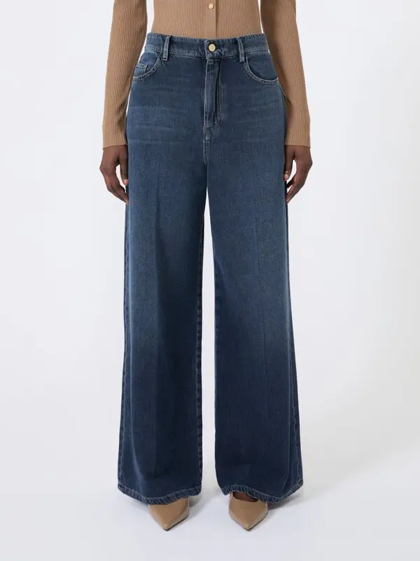 Max Mara Wide, Cotton Denim Jeans
