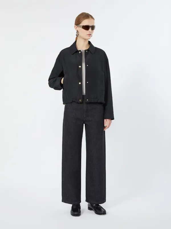 Max Mara Straight Leg Cotton Denim Jeans