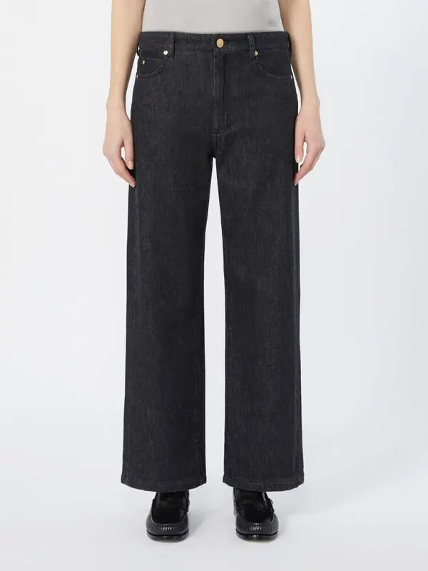 Max Mara Straight Leg Cotton Denim Jeans
