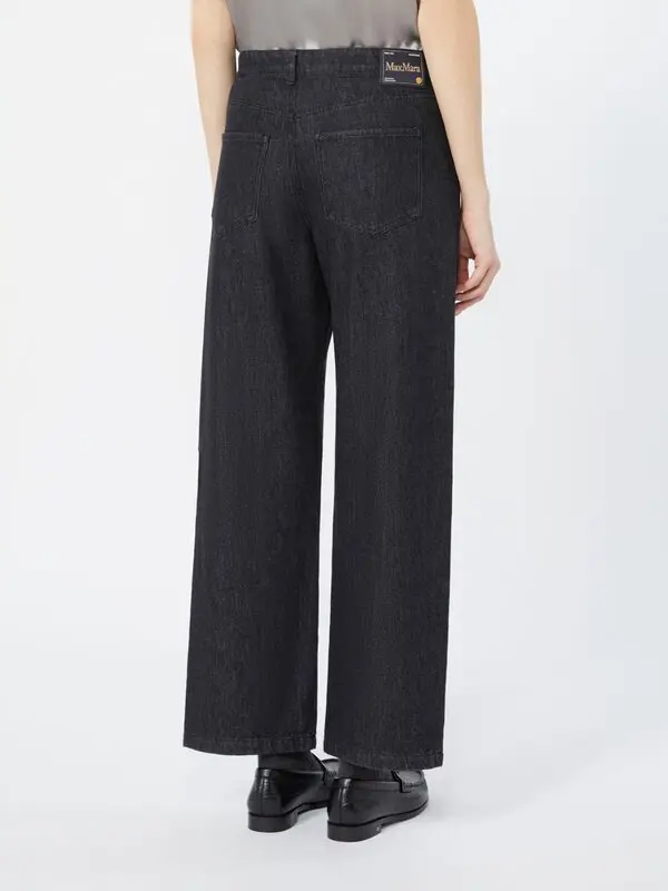Max Mara Straight Leg Cotton Denim Jeans