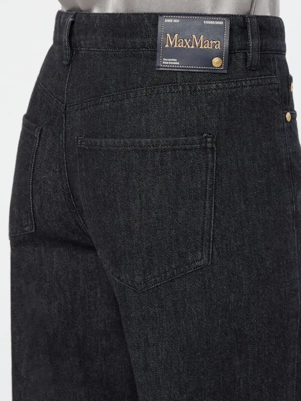 Max Mara Straight Leg Cotton Denim Jeans