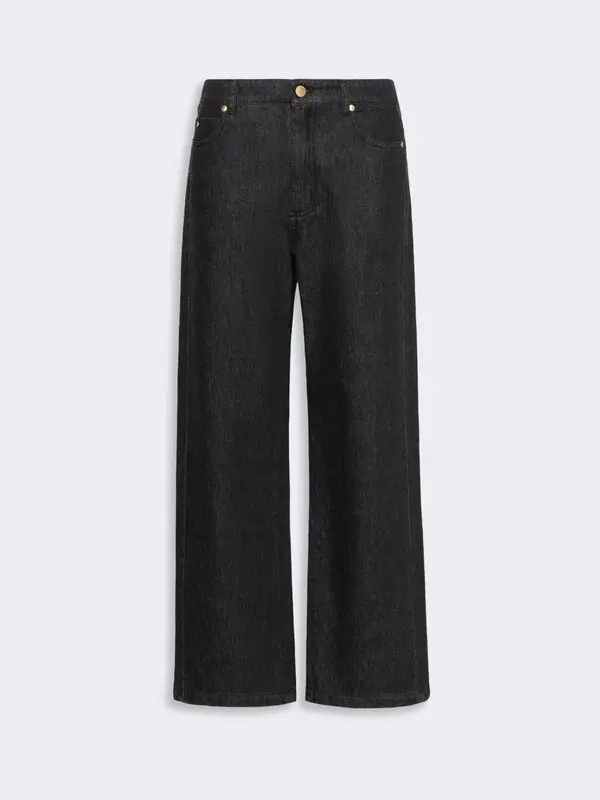 Max Mara Straight Leg Cotton Denim Jeans