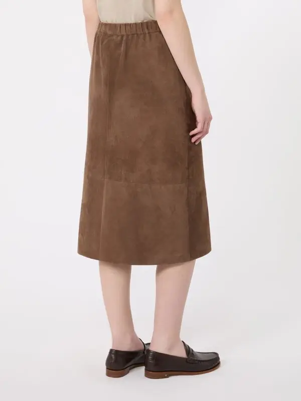 Max Mara Suede Midi Skirt