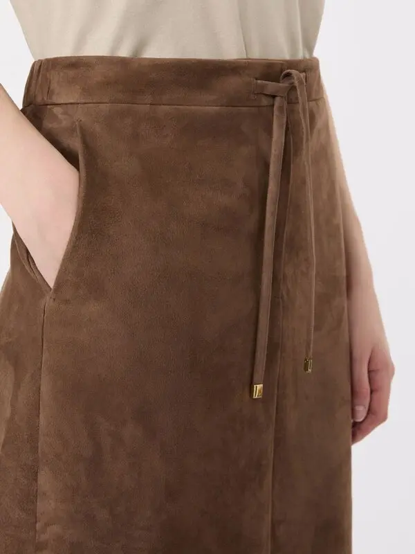 Max Mara Suede Midi Skirt