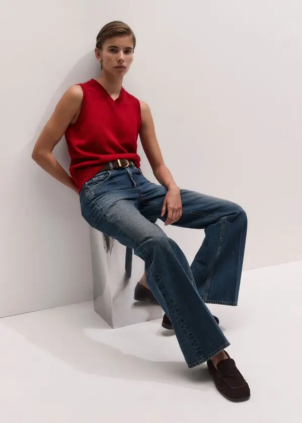 ME+EM Relaxed Knit V-neck Tank