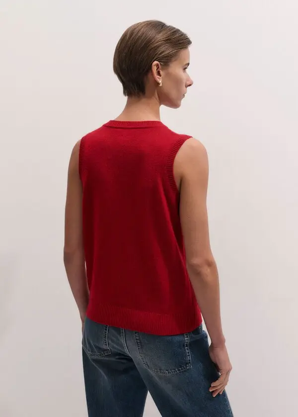 ME+EM Relaxed Knit V-neck Tank