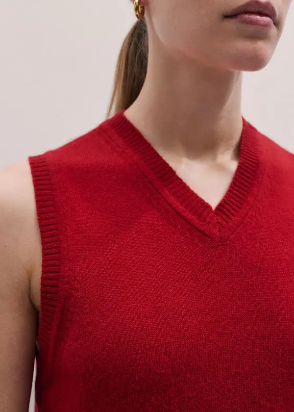 ME+EM V-neck Relaxed Knit Tank